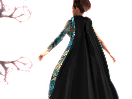 Second Life Marketplace - .:S.C:. Floating Cloak - Majestic AF - Bento ...