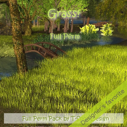 Second Life Marketplace - Grass - T-Spot GRASS! - Full Perm - LI=1
