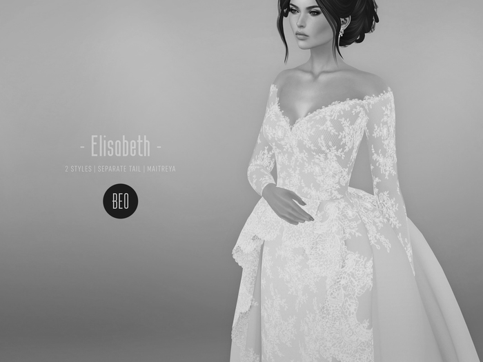 Second Life Marketplace - DEMO: BEO_Elisabeth_wedding_gown_[Maitreya]_PACK