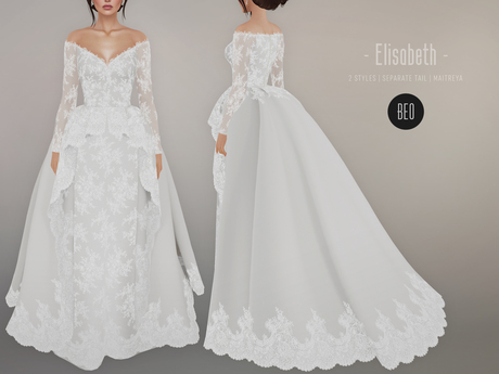 Second Life Marketplace - BEO - Elisabeth wedding gown [Maitreya]