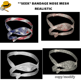 Second Life Marketplace - *Seek* Bandage Nose Mesh Realistic