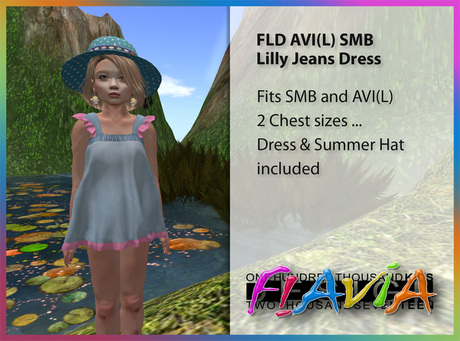 Second Life Marketplace - FLD AVI(L) SMB Lilly Jeans Dress