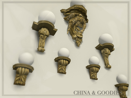 Second Life Marketplace - Rococo wall brackets collection -C&G- COPYABLE