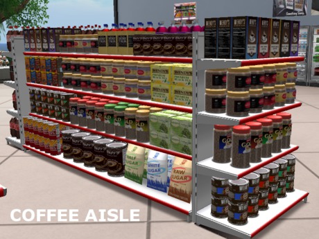 Second Life Marketplace - 3 Grocery Double Aisle Foods (25 PRIMS total ...