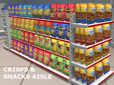 Second Life Marketplace - 3 Grocery Double Aisle Foods (25 PRIMS total ...