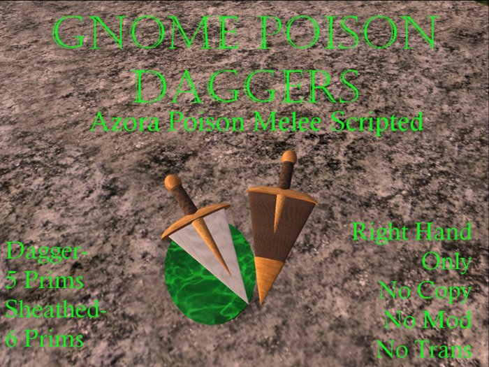 Second Life Marketplace - Gnome Poison Dagger 1-3 Vendor