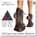 Second Life Marketplace - Blackburns XXXHeel Less Leather Platforms 4 ...