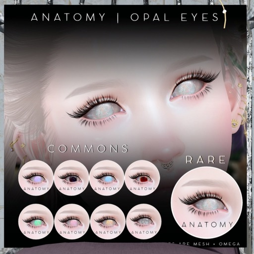 Second Life Marketplace - ANATOMY - OPAL EYES - PURPLE - COMMON