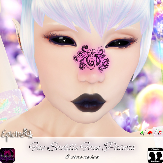 Second Life Marketplace - Epicine - Fae Saddle Face Paints [Omega]