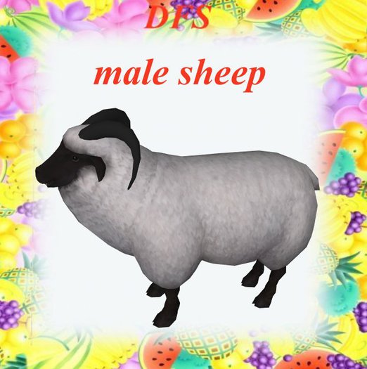 Second Life Marketplace - male sheep DFS storage vendor crate texture fb