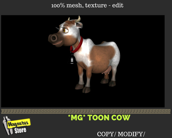 Second Life Marketplace - *MG* Toon Cow
