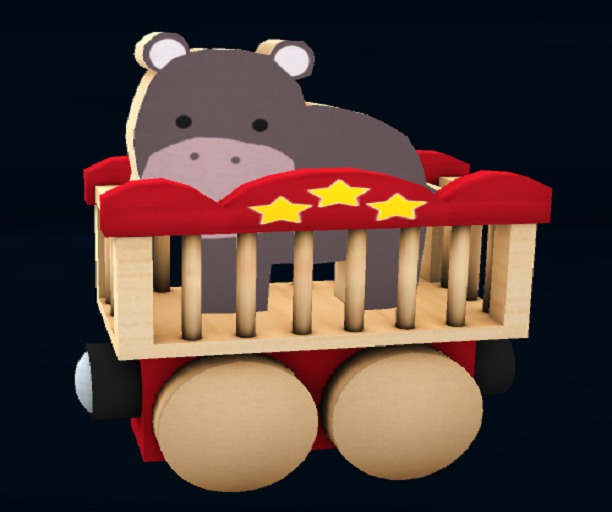 Second Life Marketplace - LK circus train ~ bright hippo car