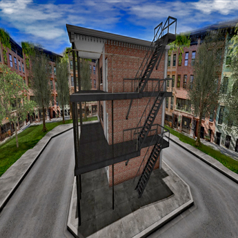 Second Life Marketplace - Apartment Building/Store front