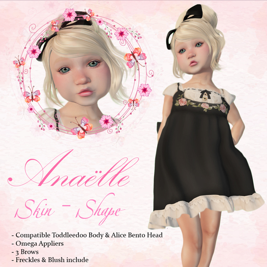 Second Life Marketplace - [M.F] Anaelle Skin & Shape ***PROMO***