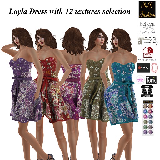 Second Life Marketplace - SnB Fashion - Layla Dress