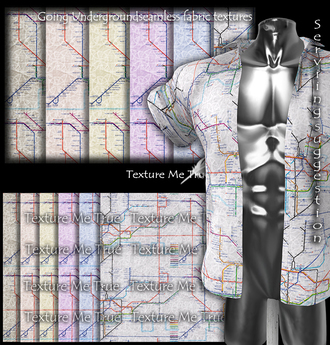 Second Life Marketplace - TMT Going Underground seamless fabric textures