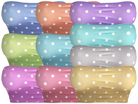 Second Life Marketplace - Lily's Locker - DEMO Tube Top - Dots