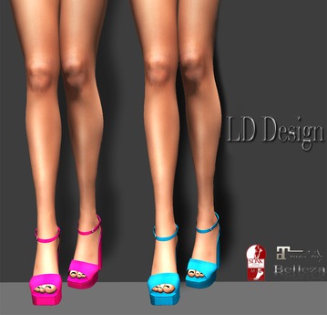 Second Life Marketplace - LD Design _ Joy High Platform Heel Sandals