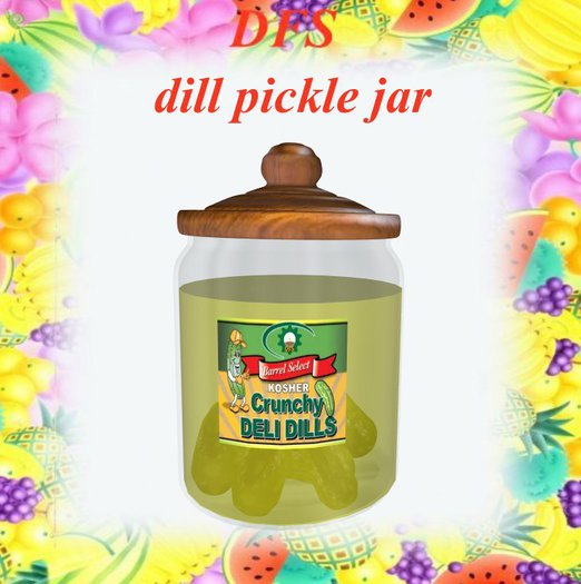 Second Life Marketplace - dill pickle jar DFS storage vendor crate ...