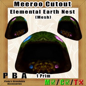 Second Life Marketplace - Meeroo Nest Cutout "Elemental Earth"