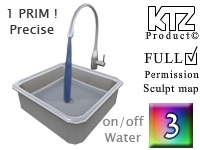 Second Life Marketplace - Sculpted Kitchen Faucet // 1 prim // FULL ...