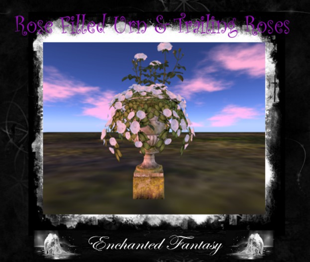 Second Life Marketplace - 4th July Flowers ~ White Trailing Roses ...
