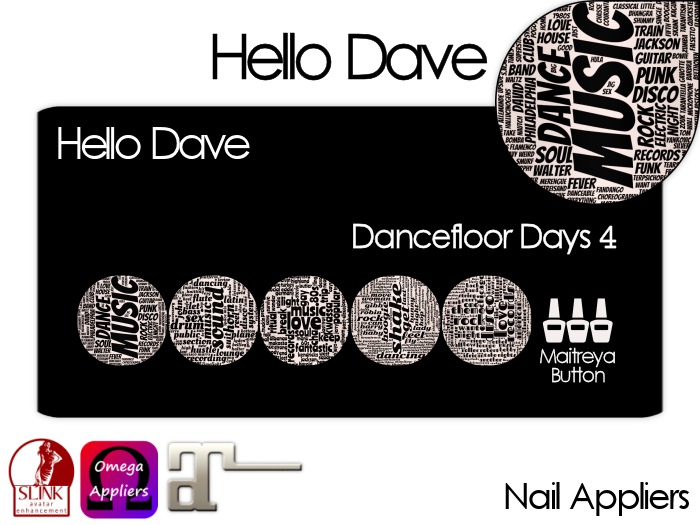 Second Life Marketplace - Hello Dave - Nail Appliers - Dancefloor Days 4