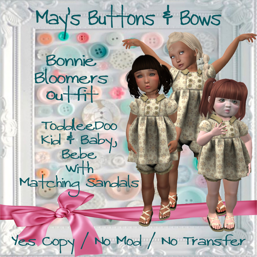 Second Life Marketplace - MBB * Bonnie Bloomers Outfit (TD&Bebe)