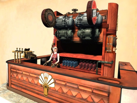 Second Life Marketplace - **JPK Dieselpunk Bar Counter BOX