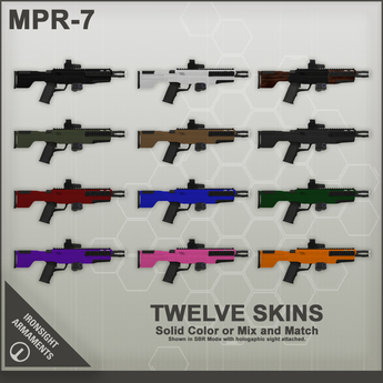 Second Life Marketplace - Ironsight Armaments - MPR-7 Pulse Rifle