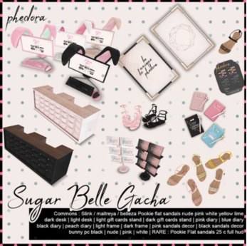 Second Life Marketplace - Phedora ~ Sugar Belle Gacha ~ Dark frame