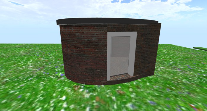 Second Life Marketplace - SMALL OVAL BRICK BUILDING