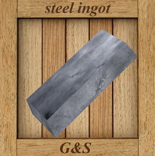 Second Life Marketplace - steel ingot [G&S] storage vendor crate texture md