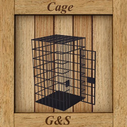 Second Life Marketplace - Cage [G&S] storage vendor crate texture md