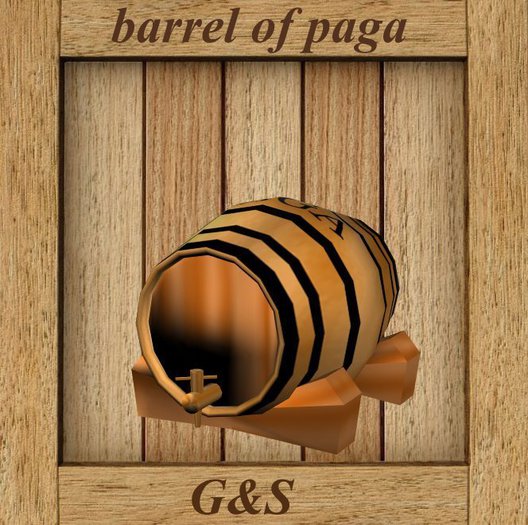 Second Life Marketplace - barrel of paga [G&S] storage vendor crate ...