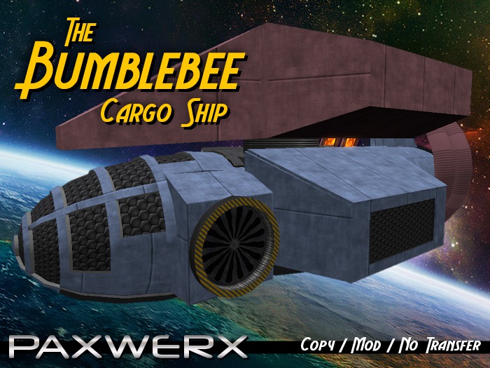 Second Life Marketplace - PaxWerx Bumblebee Cargo Ship