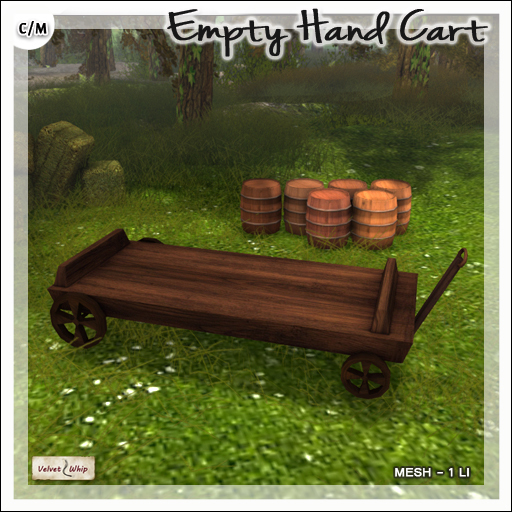 Second Life Marketplace - [V/W] Empty Hand Cart - Medieval Fantasy ...
