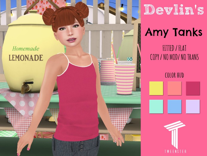 Second Life Marketplace - Devlin's - Tweenster - Amy Tanks