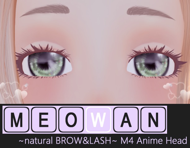 Second Life Marketplace - [MEOWAN] M4-natural BROW&LASH-