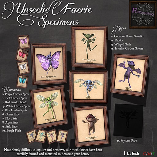 Second Life Marketplace - *HEXtraordinary* Common Pink Pixie Specimen
