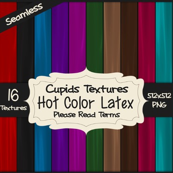 Second Life Marketplace - *Cupids Textures * 16 HOT COLOR LATEX