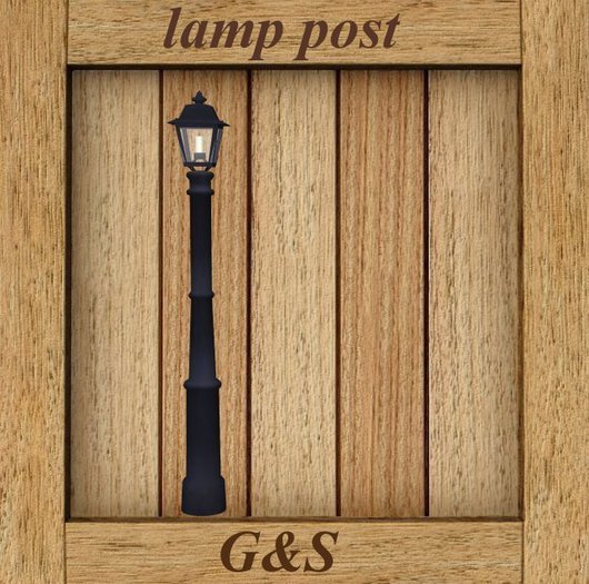 Second Life Marketplace - Lamp post [G&S] storage vendor crate texture md