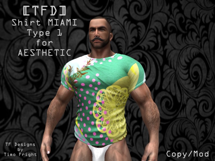 Second Life Marketplace - [TFD] Shirt MIAMI Type 1 - Aesthetic (Boxed)