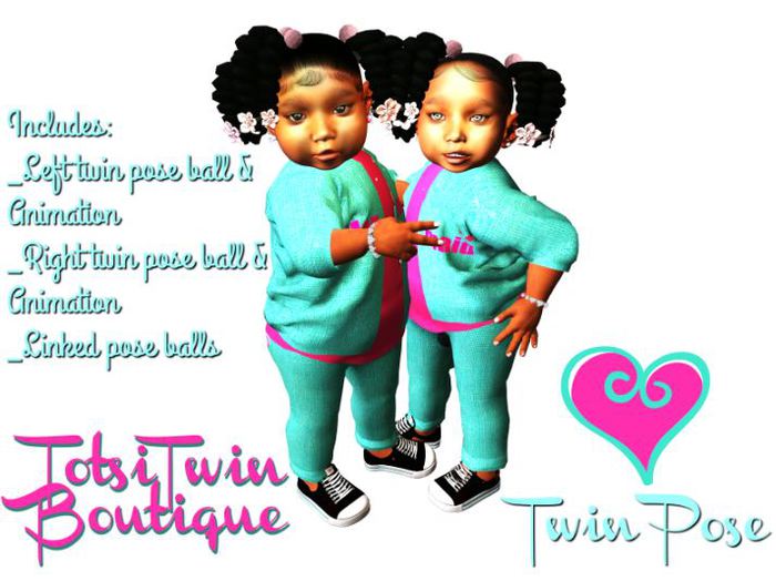 Second Life Marketplace - TostiTwin Boutique Twin Hug Td pose Boxed