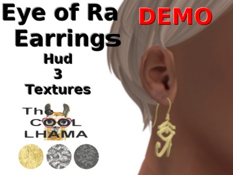 Second Life Marketplace - Eye of Ra Earrings DEMO