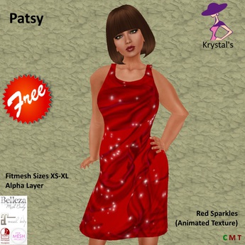 Second Life Marketplace - [KS] Patsy in Red Sparkles (boxed)