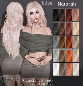 Second Life Marketplace - {Limerence} Elise hair-Naturals