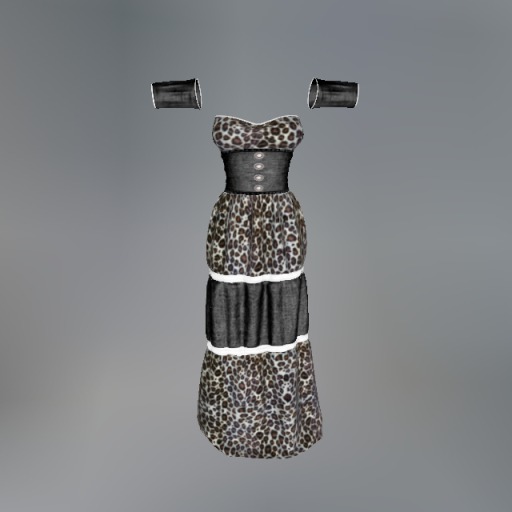 Second Life Marketplace - Snow Leopard Slink Wench Dress