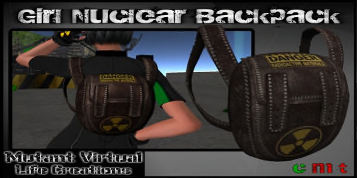 Second Life Marketplace - Girl Nuclear Backpack -Mesh