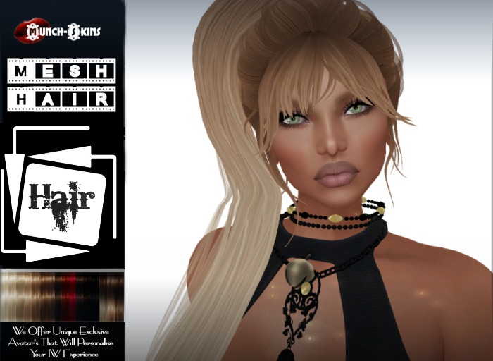 Second Life Marketplace - HAIR-mesh-Blond-Hair-FROM-FANTASTICA